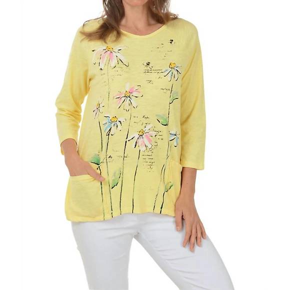 Jess & Jane | Tops | New Jess Jane Lola Crew Neck 34 Sleeve Top In ...